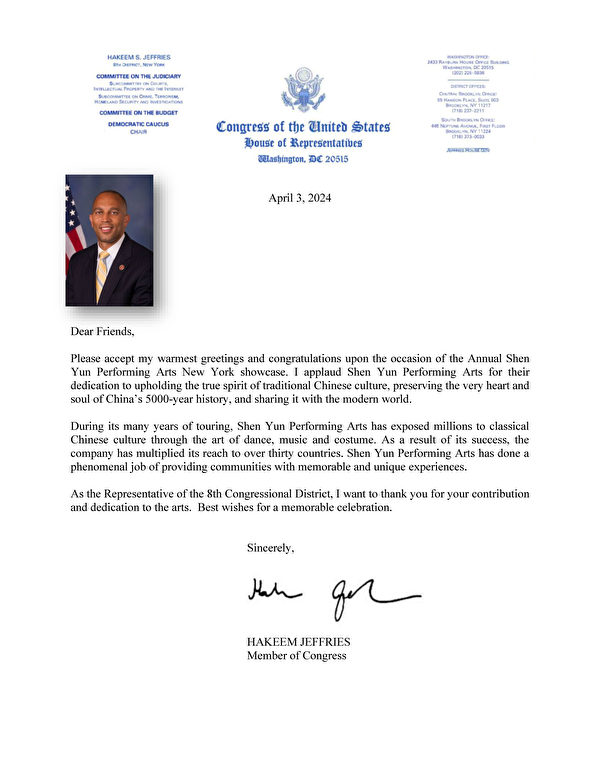 US Officials Celebrate Shen Yun's Return to Lincoln Center With Letters ...