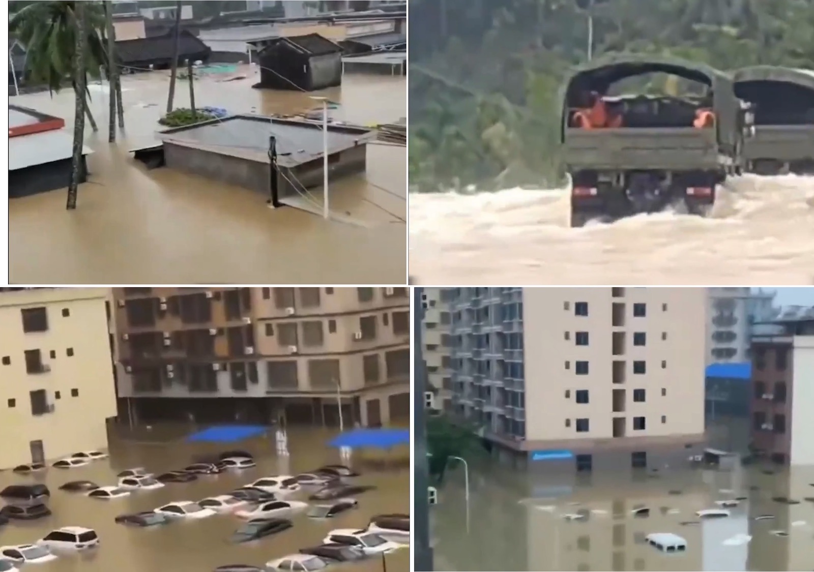 China's Hainan Suffers Heavy Flooding; Villages Flooded as Water ...