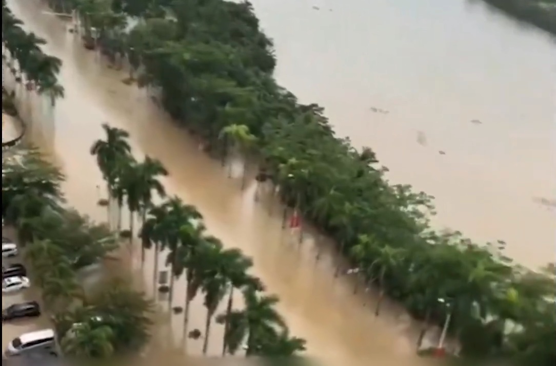 China's Hainan Suffers Heavy Flooding; Villages Flooded as Water ...